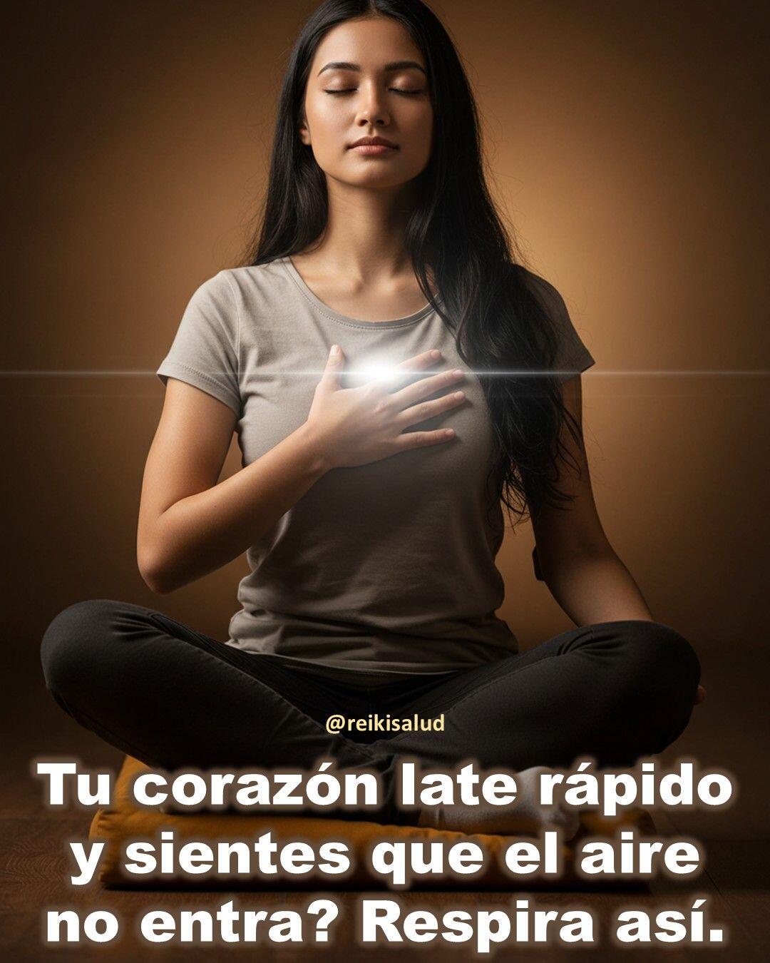 ¿Tu corazón late rápido y sientes que el aire no entra? Respira así ...